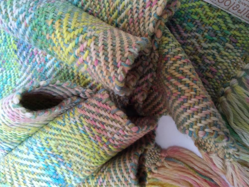 Small Hand Woven Scarf, Hand Dyed, Alpaca And Merino Wool, Children's ...